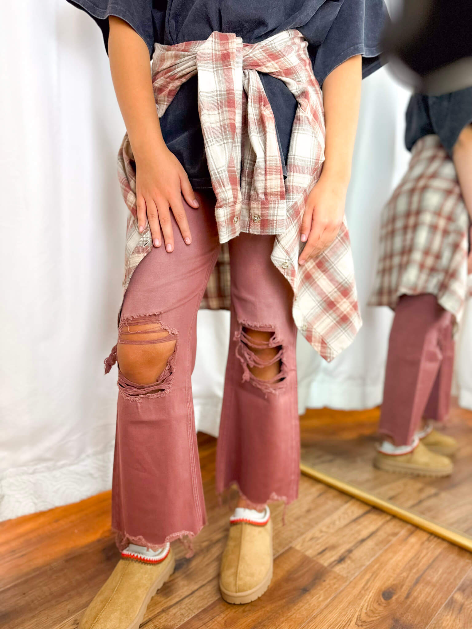 Vervet Leslie 90s Vintage Crop Flare Jean – Zen + Zeus Clothing Co.